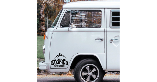 Camping Wildlife Karavan - Araç Sticker Yapıştırma