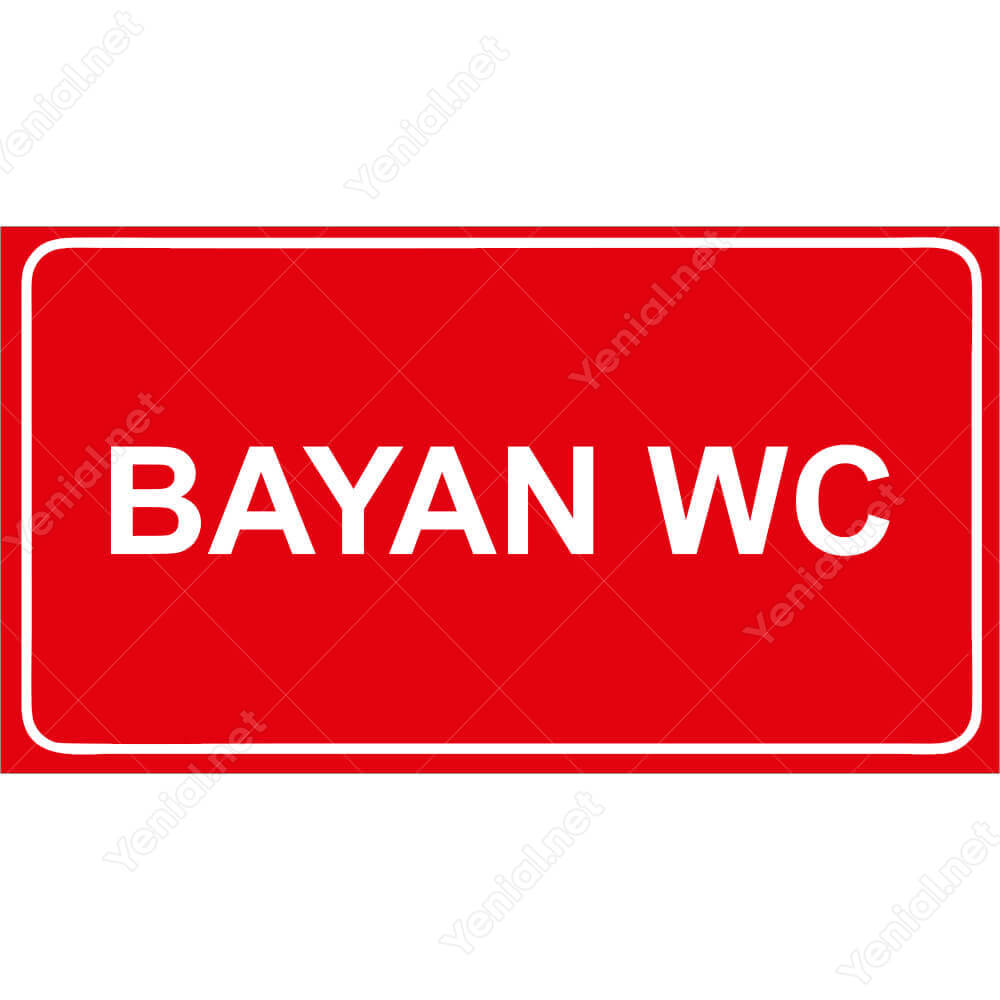 Bayan Wc Şekilli Yönlendirme Levhası